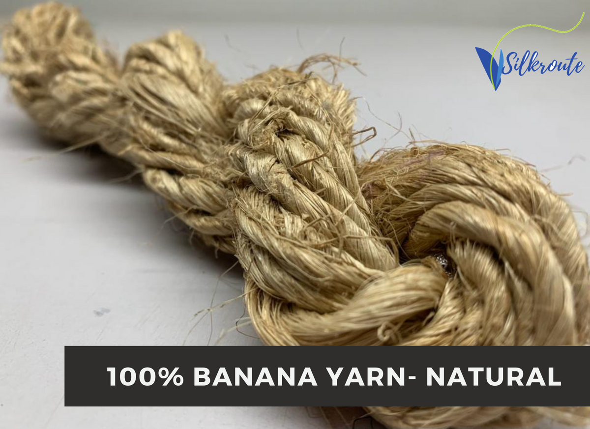 Pure Banana Yarn - Natural | Pure Vegan Yarn – Silk-RouteIndia