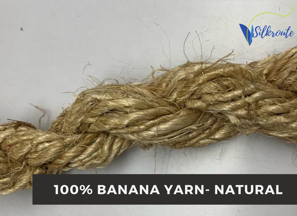 Pure Banana Yarn - Natural | Pure Vegan Yarn – Silk-RouteIndia