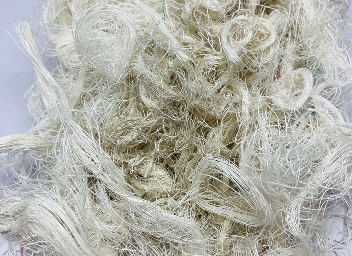 Linen Waste Undyed Recycled Linen Natural Linen Fiber Roving Linen ...