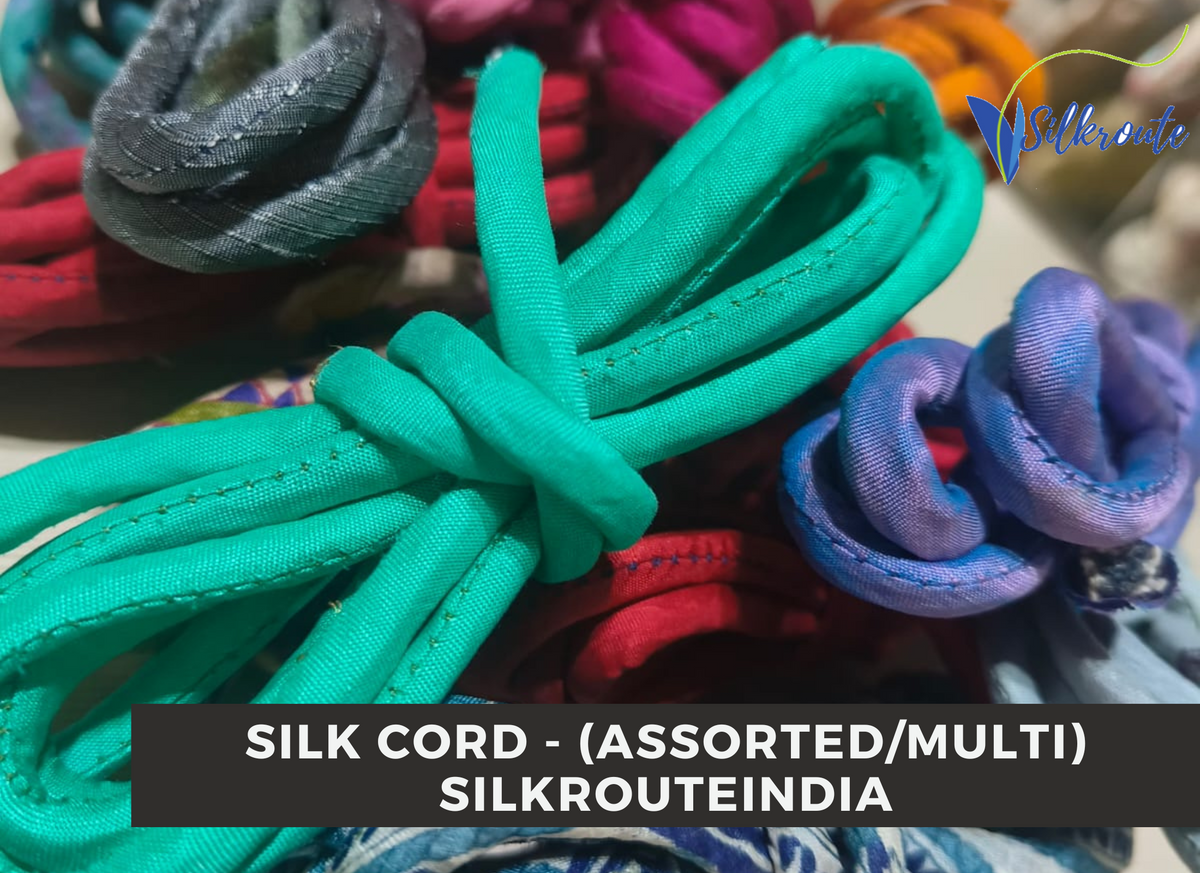 Silk Cord Assorted Color | Cording Silk Yarn | Multicolor Cording Yarn ...