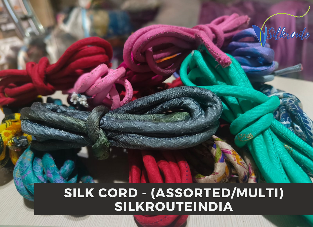Silk Cord Assorted Color | Cording Silk Yarn | Multicolor Cording Yarn ...